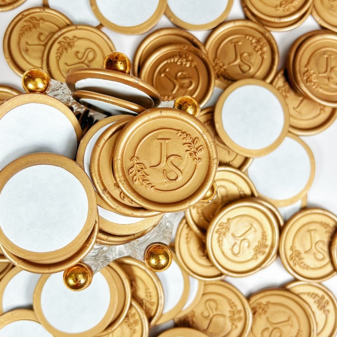 Wedding Invitation Wax Seal Stamp Stickers，personalized Monogram Self ...