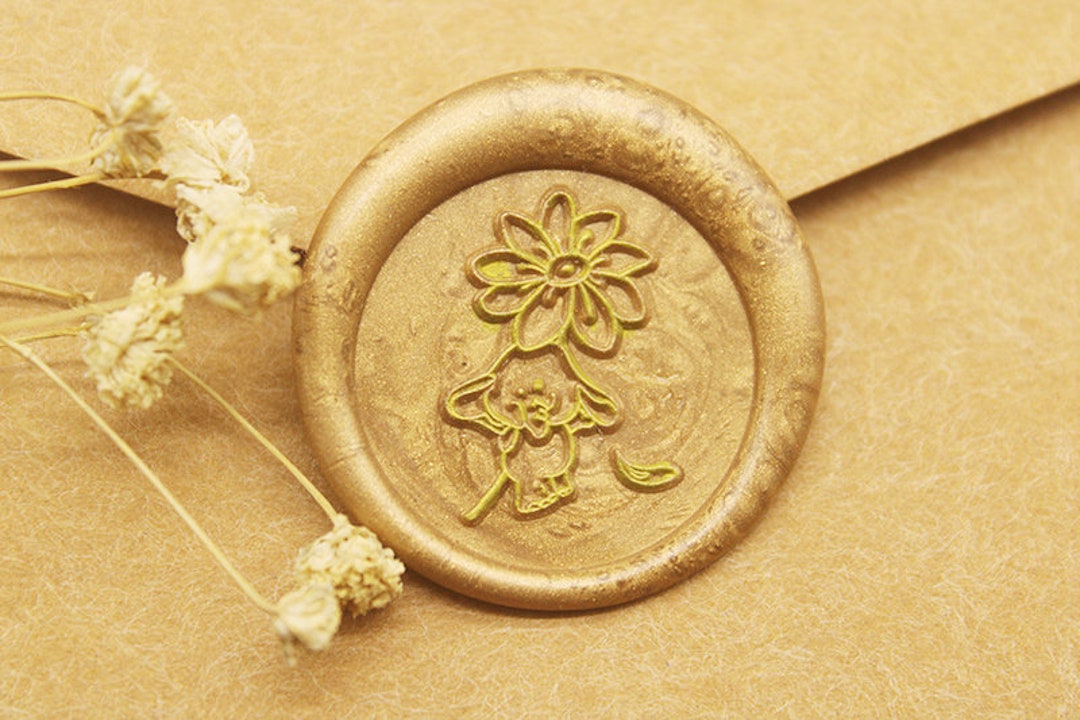Flower Baby Elephant Wax Seal Stamp Kit Wedding Custom,wedding Wax ...