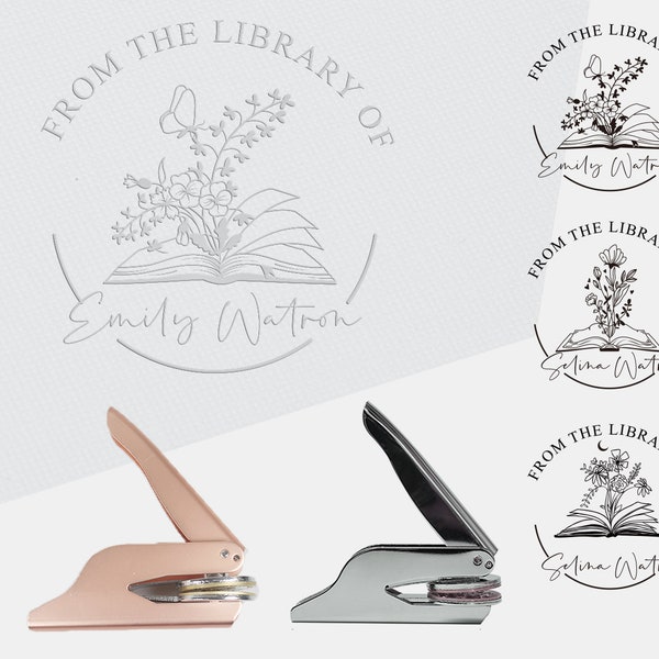 Stack of Books Stamp - Etsy