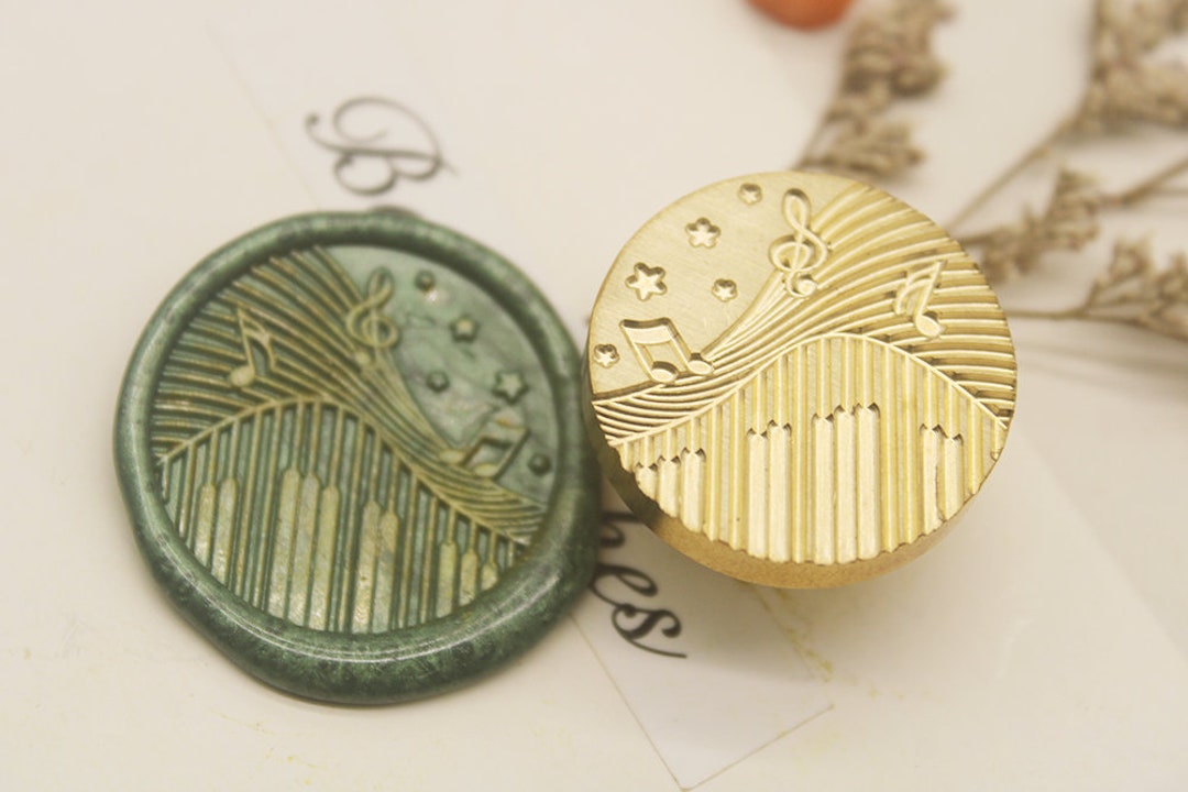 Music Note Wax Seal Stamp Kit Wedding Custom, Wedding Wax Stamp Seal ...
