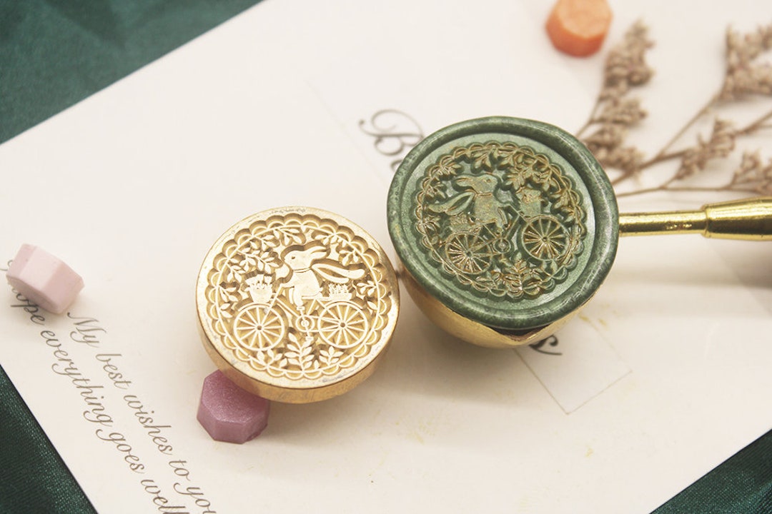 Rabbit Wax Seal Stamp Kit Wedding Custom, Wedding Wax Stamp Seal ...