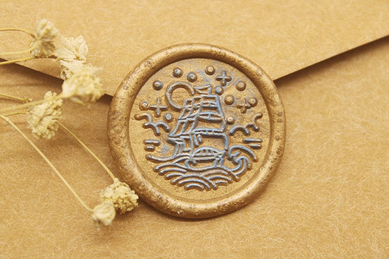 Ship Wax Seal Stamp /pirate Ship Wax Seal Stamp/custom Sealing Wax ...