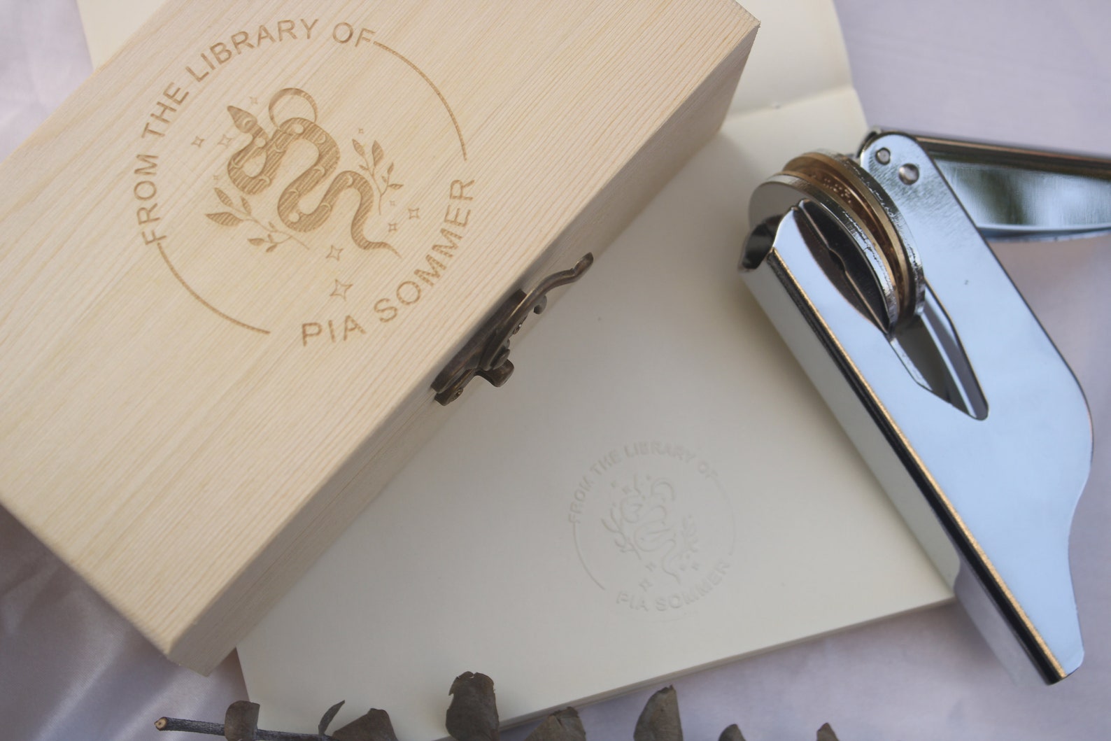 Custom Library Embosser Stamp Book Embosser Ex Libris - Etsy