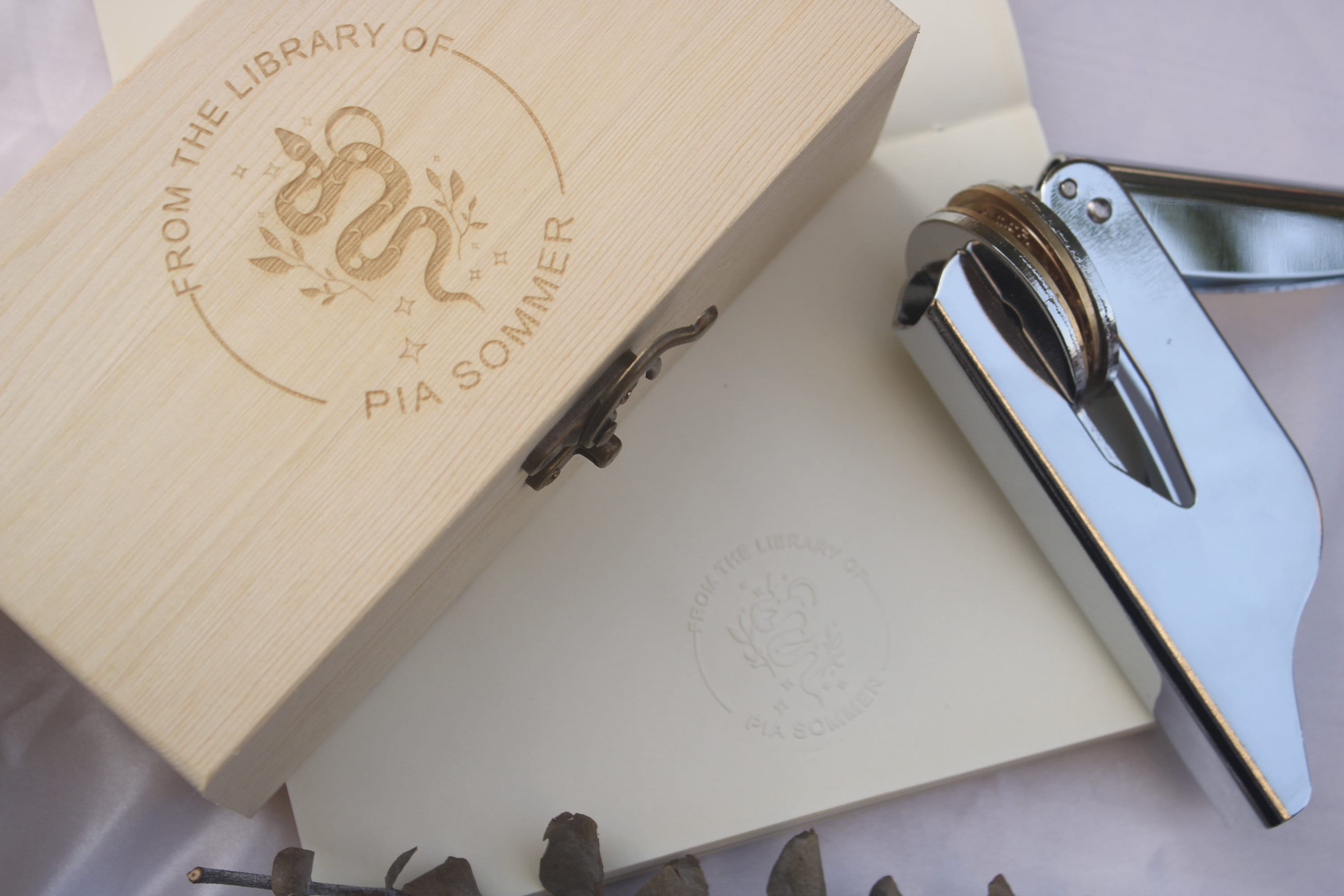 Custom Library Embosser Stamp Book Embosser Ex Libris - Etsy