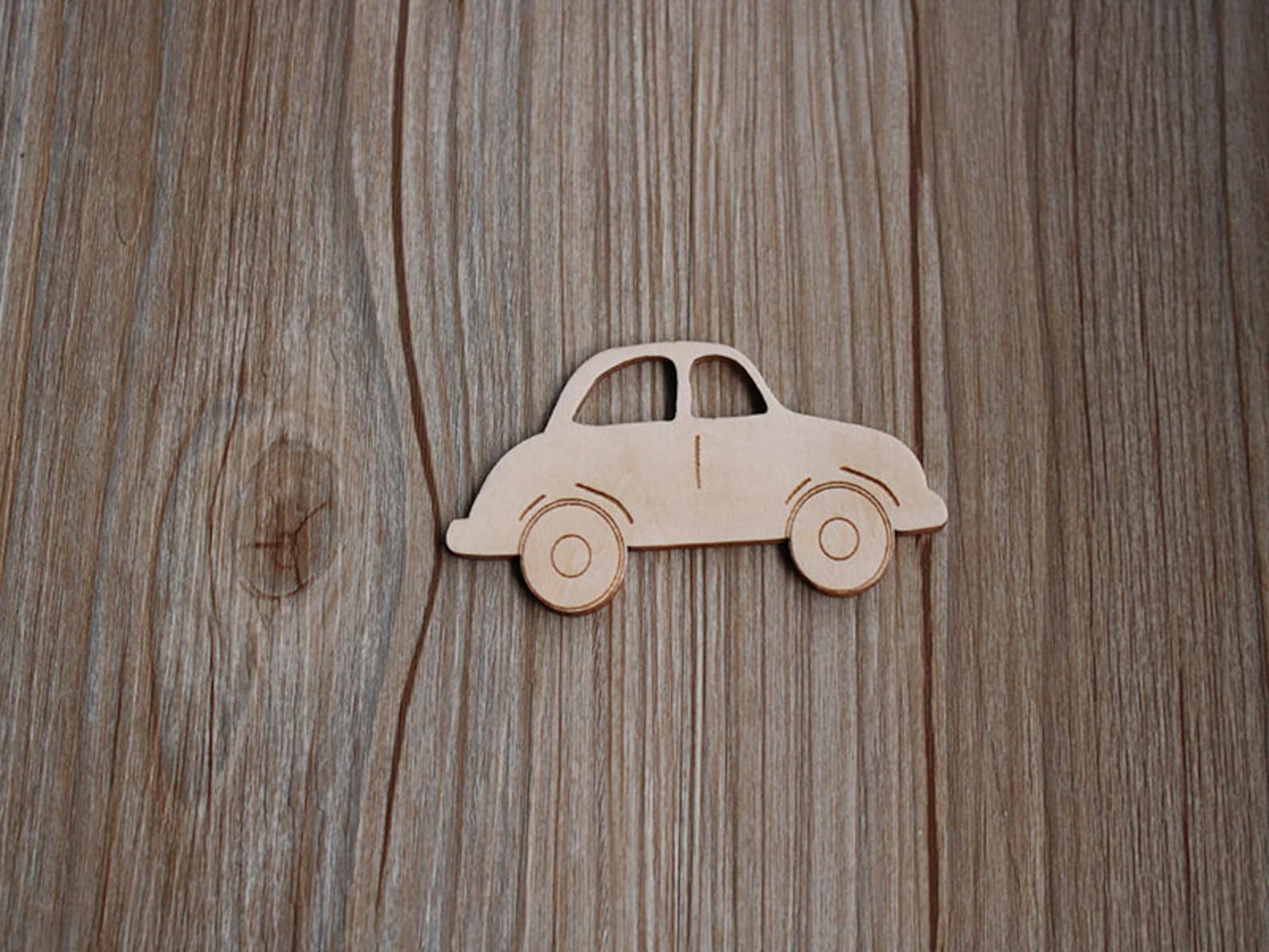 Wooden Car Craft Shape Blank Shapes Wall Decorwooden | Etsy