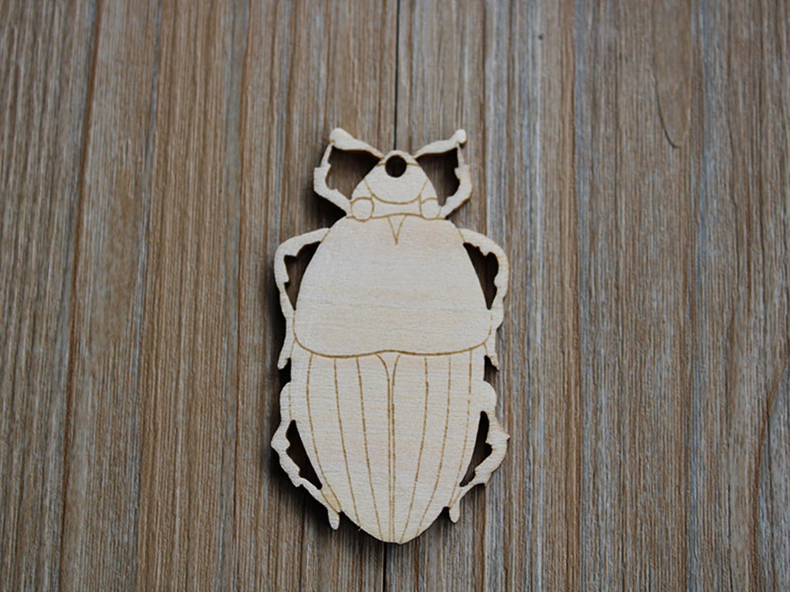 Wooden Beetles Shape , Blank Shapes, Wall Decor,wooden Embellishments ...