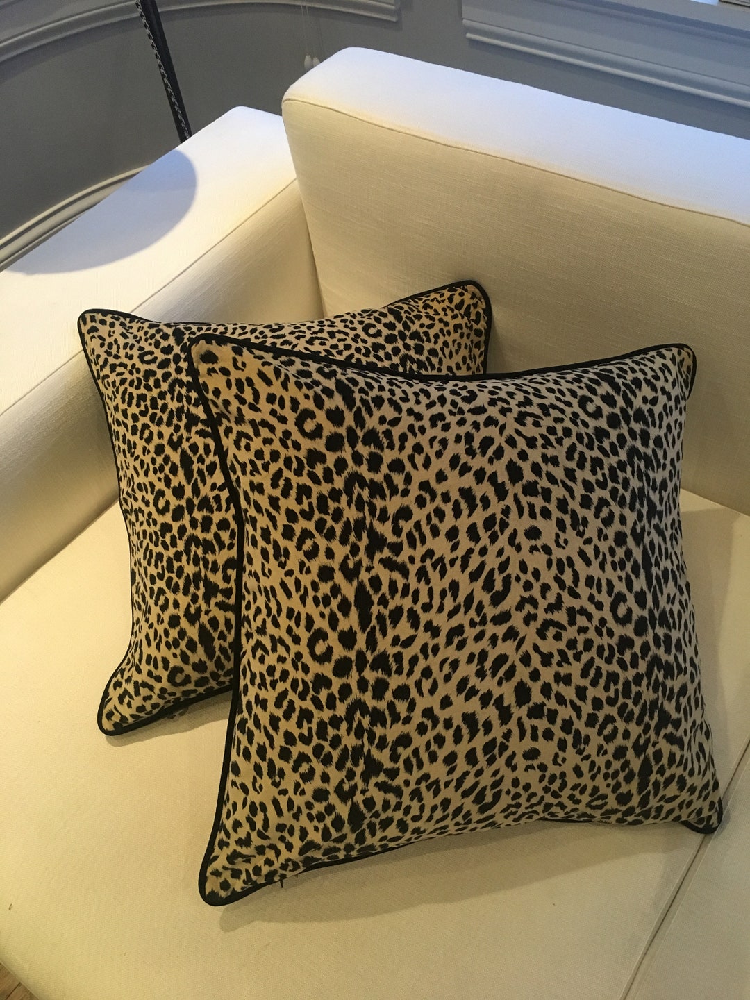 Leopard Print Pillow - Etsy