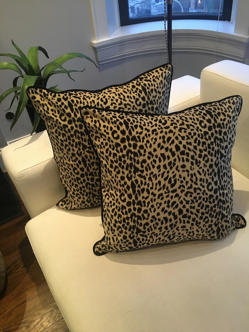 Leopard Print Pillow - Etsy