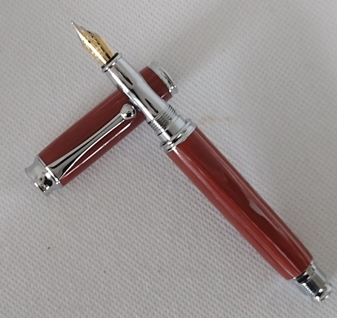 Handmade Fountain Pen (or Rollerball) - in Raspberry Wave - a Beautiful ...
