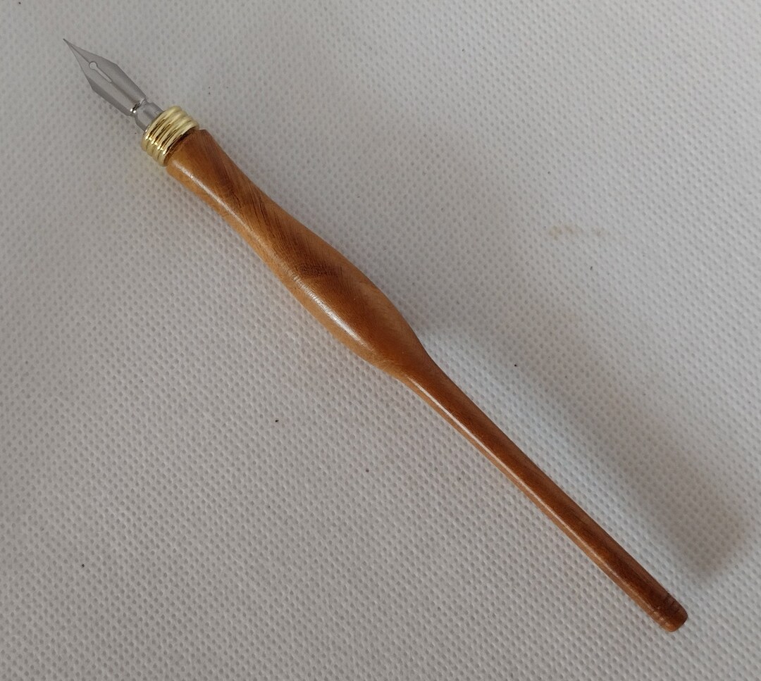 Calligraphy 'dip Pen' in Handcrafted Mulberry Wood - Etsy