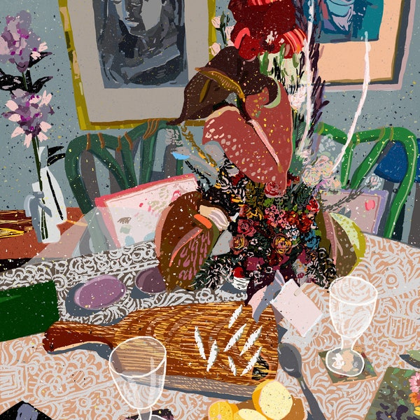 Sunday Lunch Table - Etsy