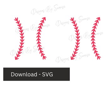 Baseball Stitches Svg, Softball Laces Svg, Baseball Svg, Baseball ...