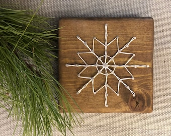 Snowflake string art | Etsy
