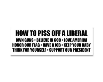 Liberal Bumper Sticker - Etsy