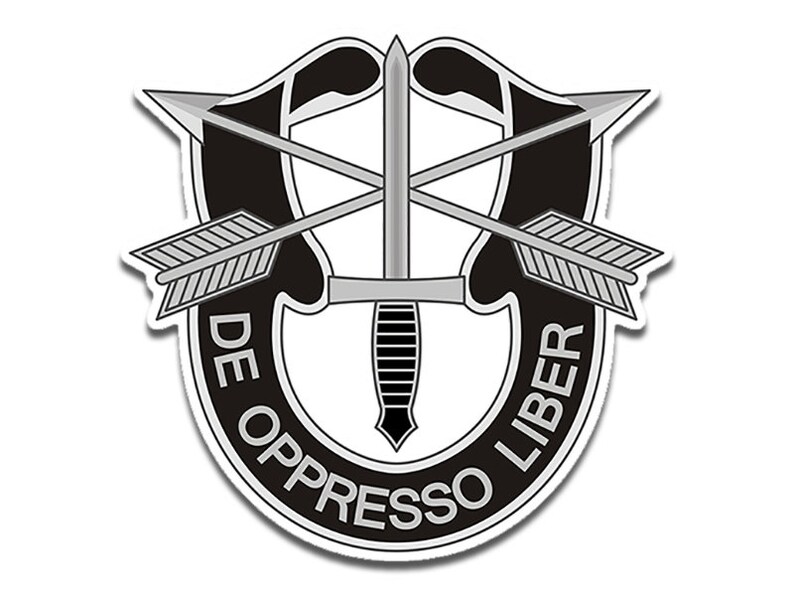 4x4 Inch USASOC Special Forces Crest Sticker sfod De Opresso | Etsy