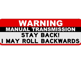 Manual Warning Sticker - Etsy