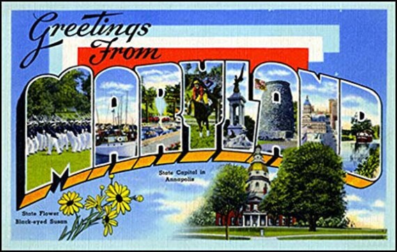 Bumper Stickers 3x5 inch Vintage Greetings from Camden Sticker Old ...