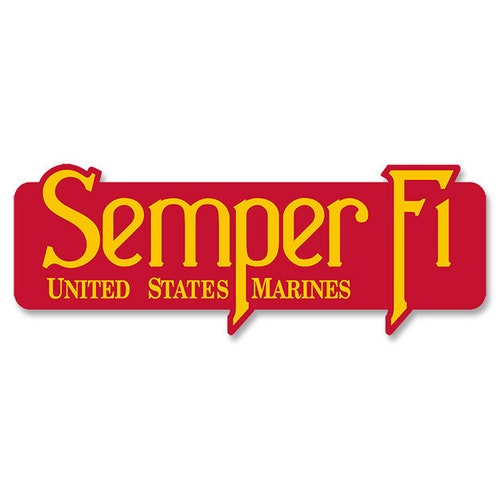 USMC Semper Fi Vinyl Decal United States Marine Corps - Etsy