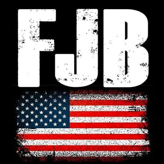4x4 Inch Square USA Flag FJB Bumper Sticker DNC Anti Liberal | Etsy