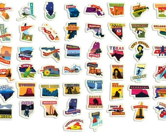 50 States Flags - Etsy