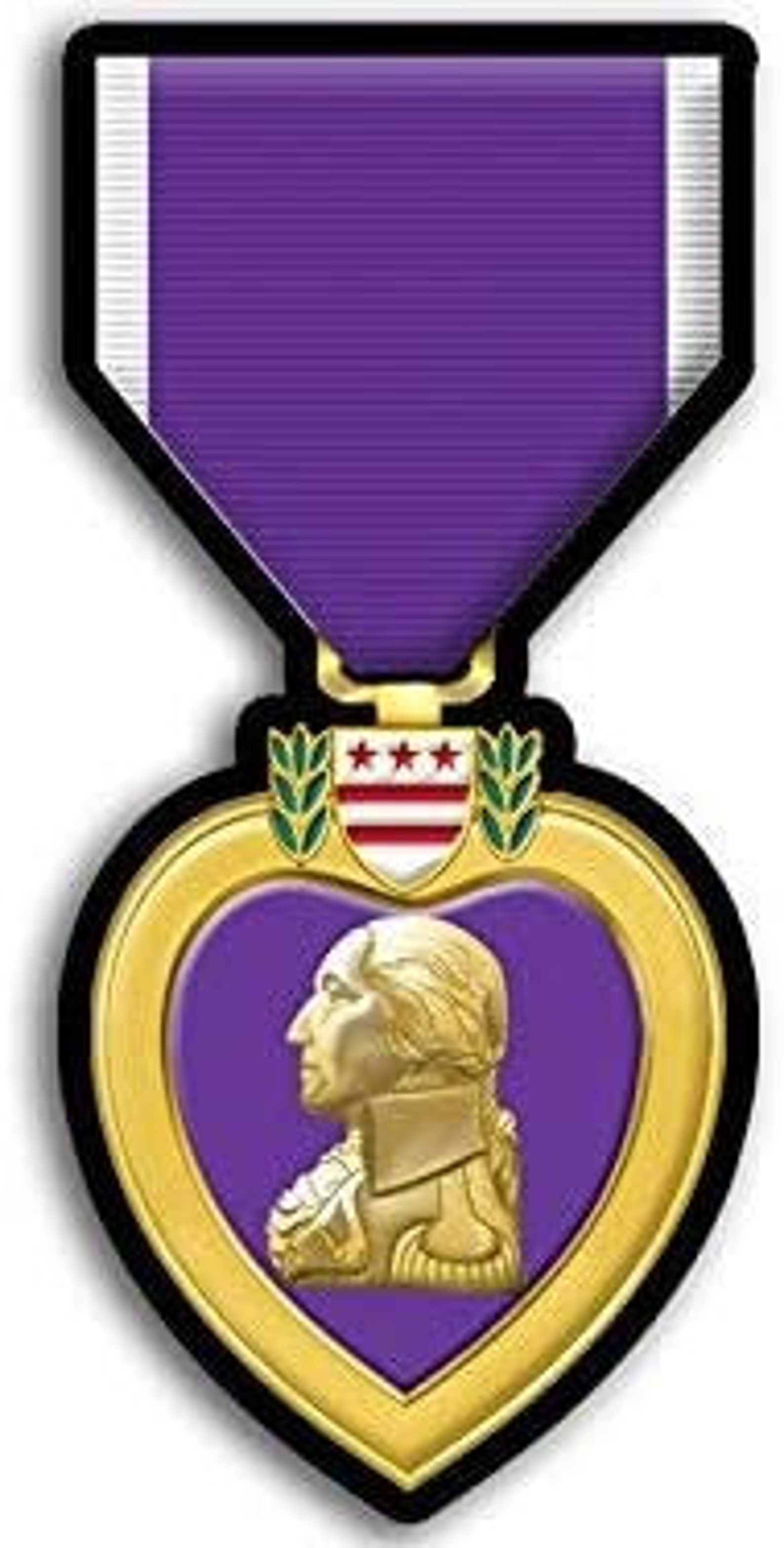 2x4 Inch Army george Washington Purple Heart Sticker decal - Etsy