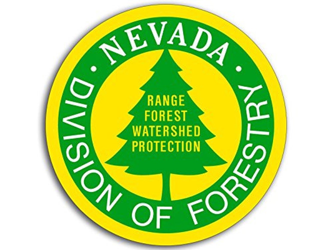 4x4 Inch Round Nevada Division of Forestry Logo Sticker nv - Etsy
