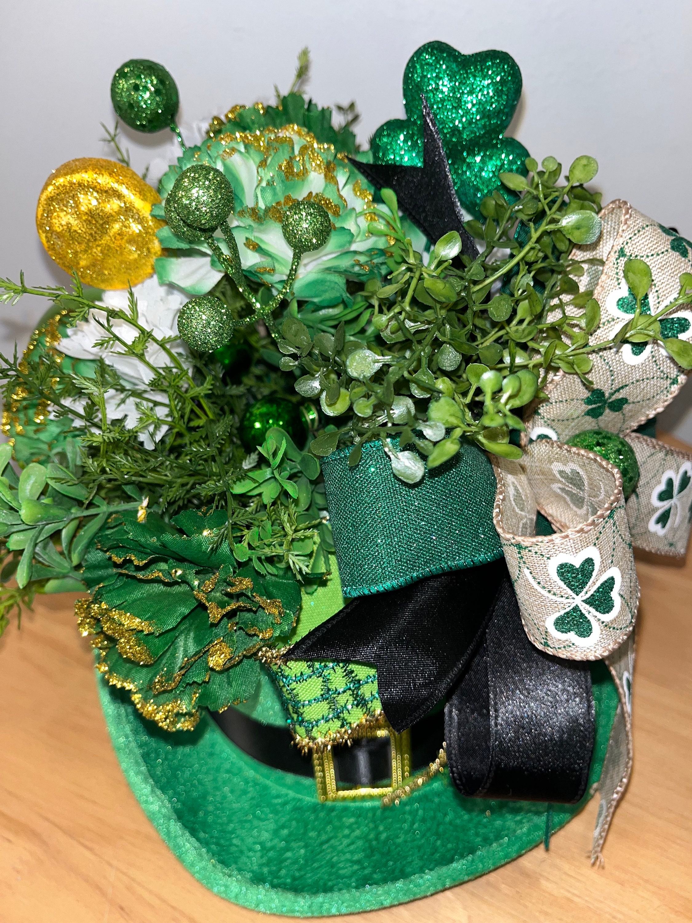 St. Patricks Day Arrangement, St. Patricks Day Decor, St Pattys Day ...