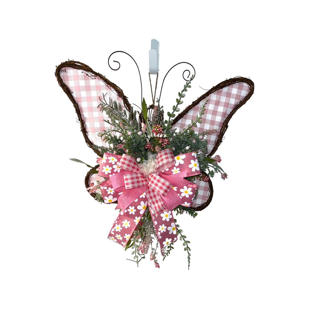 Butterfly Twig Door Hanger, Spring Decor - Etsy