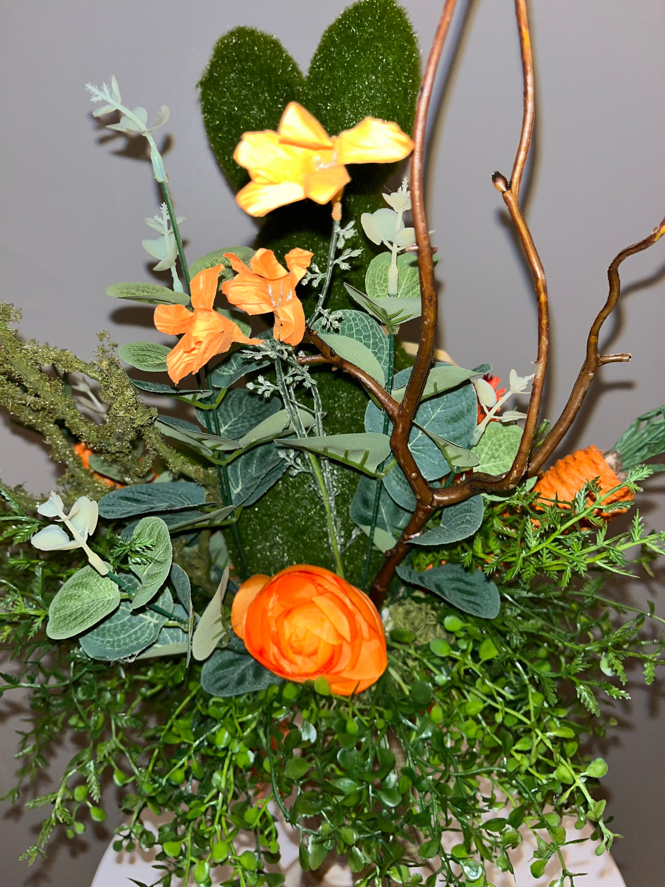 Bunny Arrangement Bunny Garden Arrangement Easter Decor Easter Bunny Candlestick Arrangement
