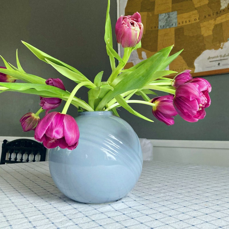 Small Round Colorful Vases - Etsy