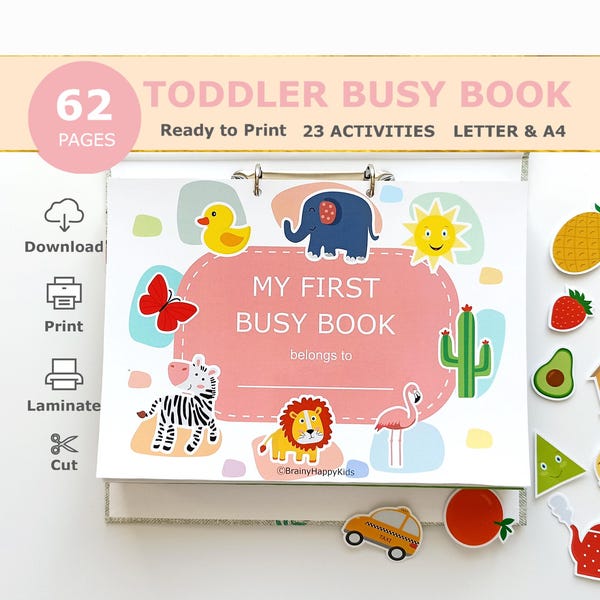 Busy Book - Etsy