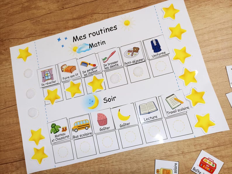 Tableau De Tâches Pour Enfants Responsabilités Quotidiennes Pour Tout ...