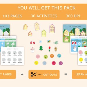 Busy Book Printable, Kids Quiet Book, Toddler Learning Binder ...