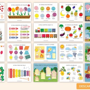 Spanish Busy Book Printable, Toddler Learning Binder, Kids Quiet Book ...