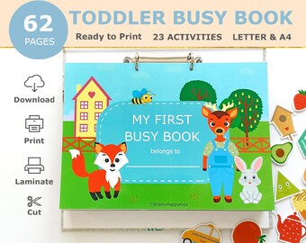Insect Busy Book Printable Toddler Learning Preschool Activities ...