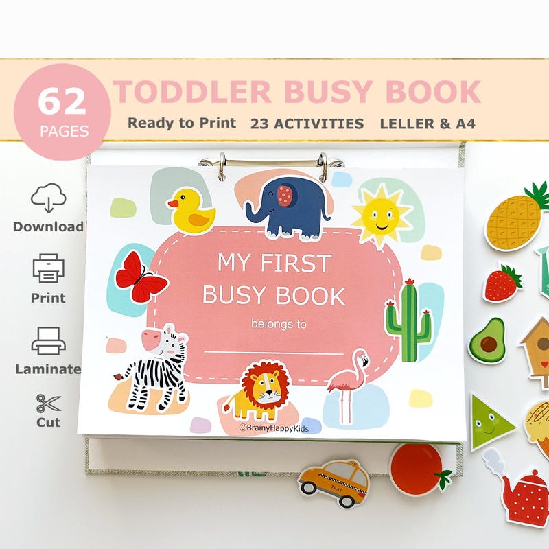 Busy Book Printable - Etsy