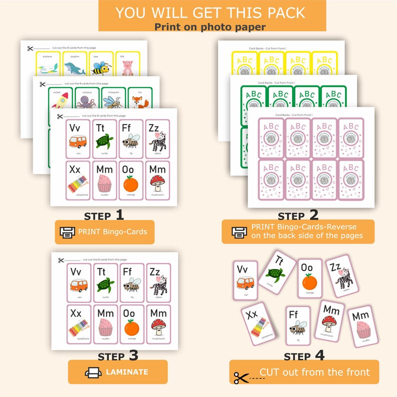 Printable Alphabet Matching Game, Preschool Curriculum, Babys First Abc ...