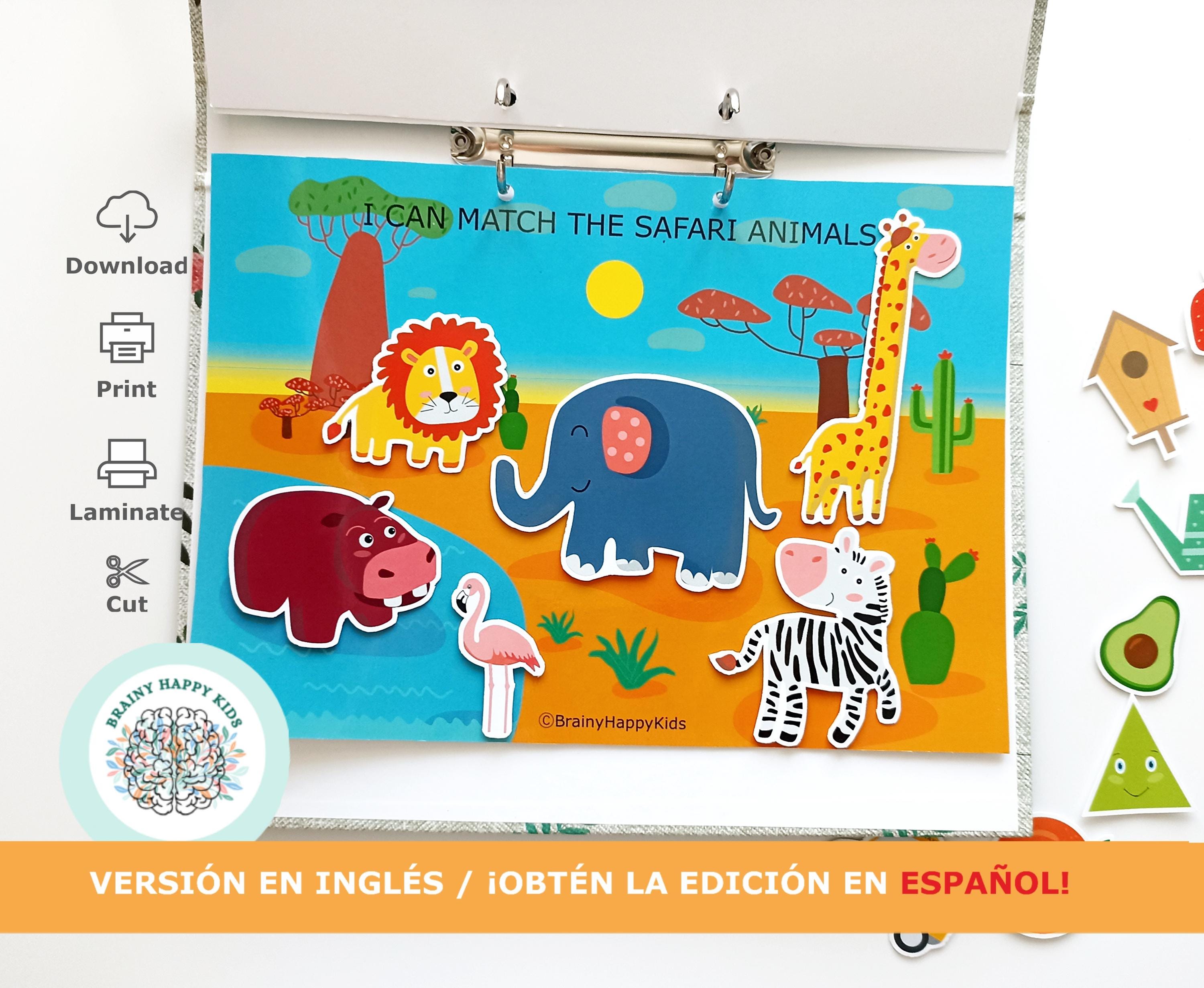 Spanish Busy Book Printable, Toddler Learning Binder, Kids Quiet Book ...