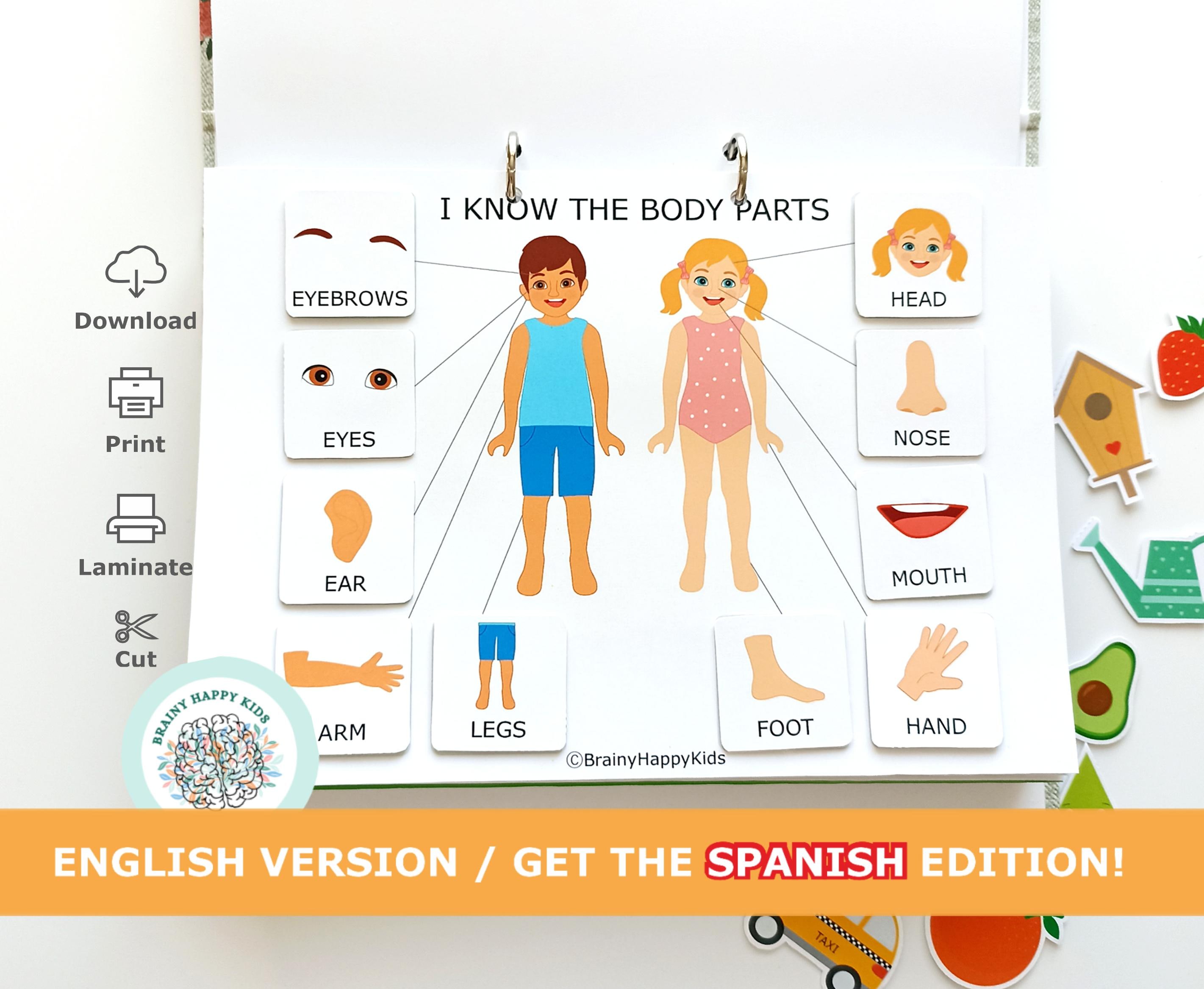 Spanish Busy Book Printable, Kids Quiet Book, Spanish Toddler Learning ...