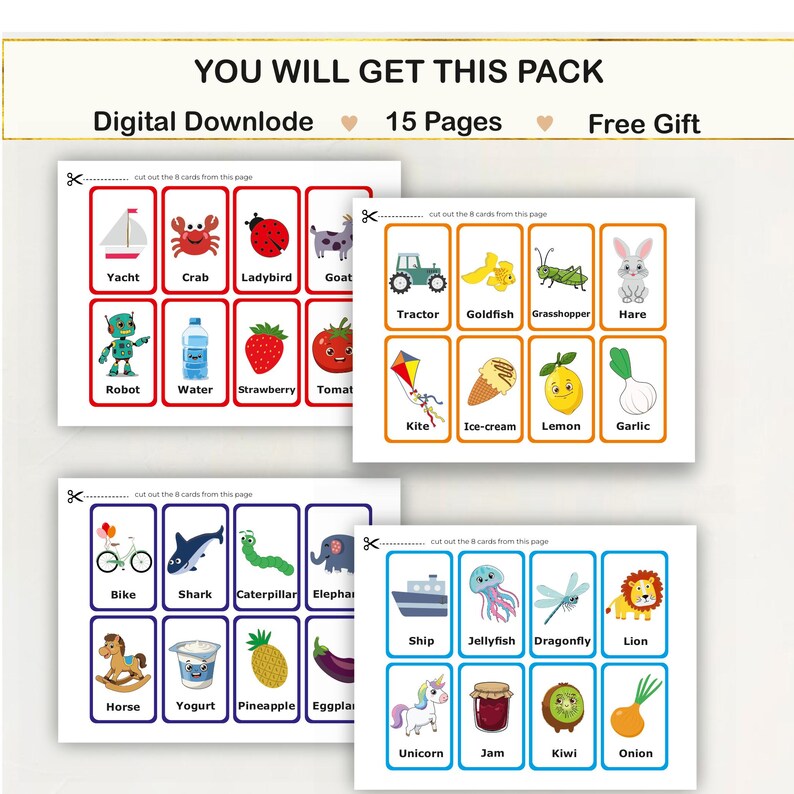 ABC Matching Activity for Kids, Alphabet Busy Book, Preschool ...