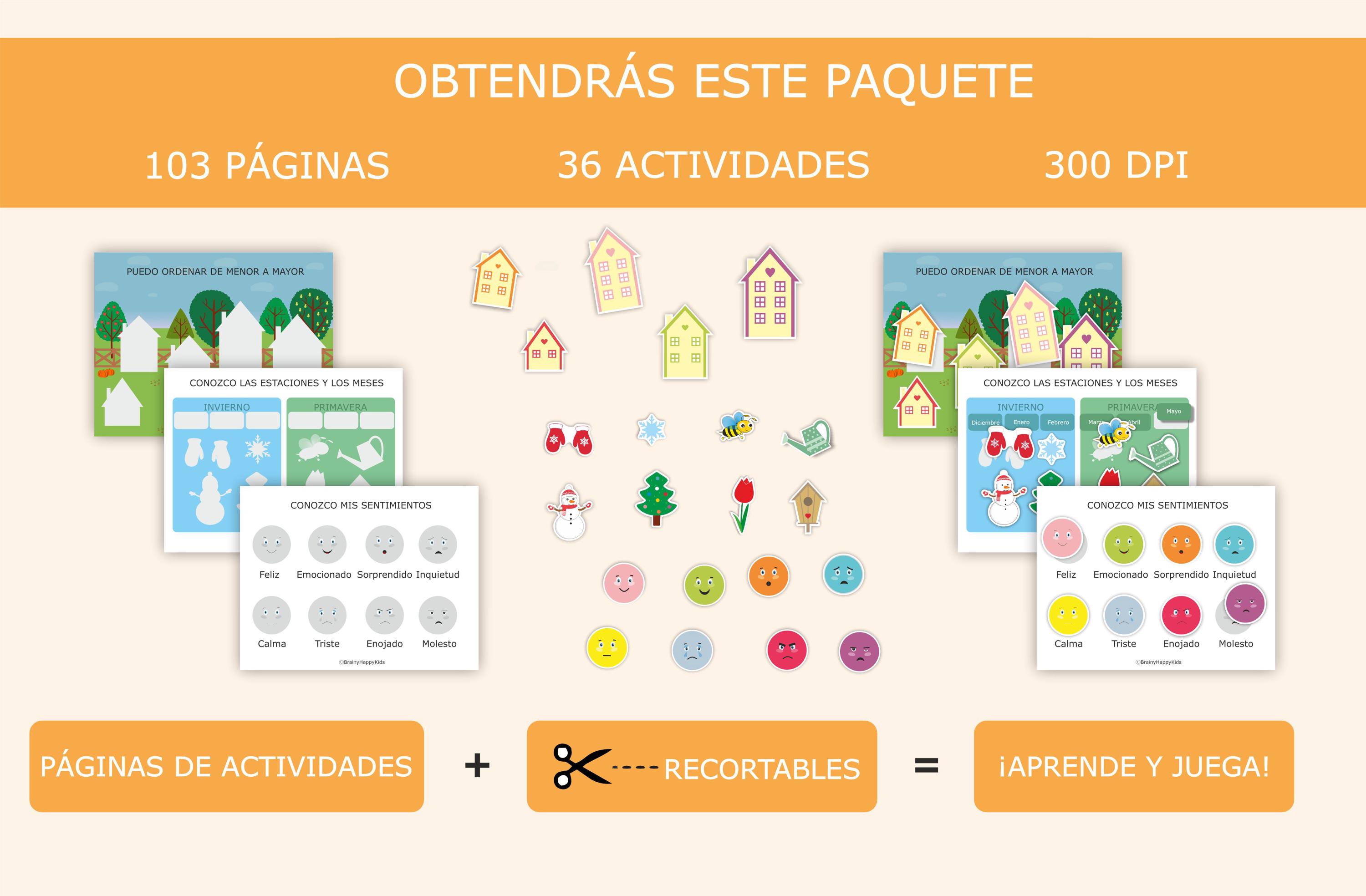 Spanish Busy Book Printable, Toddler Learning Binder, Kids Quiet Book ...