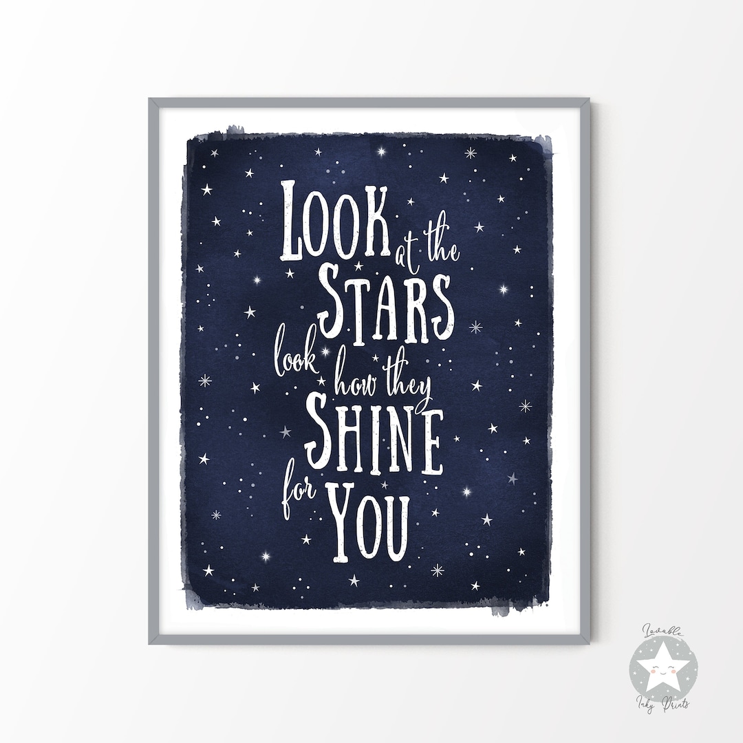 Space Themed Nursery Decor Print, Outer Space Printable Inspirational ...