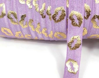 Purple Gold Ribbon - Etsy