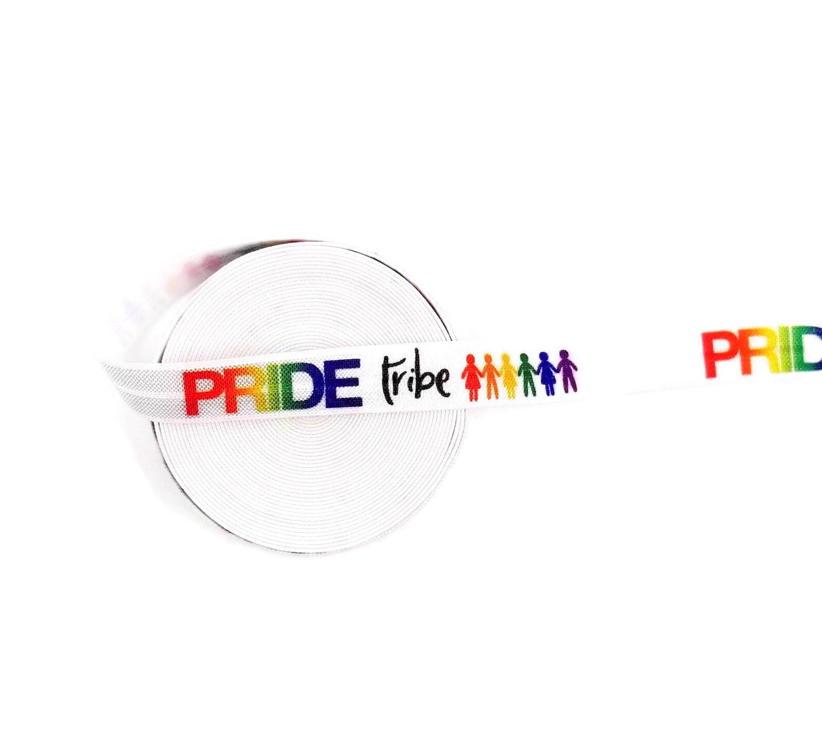 Pride Tribe Elastic by the Yard Love is Love Design Foe | Etsy