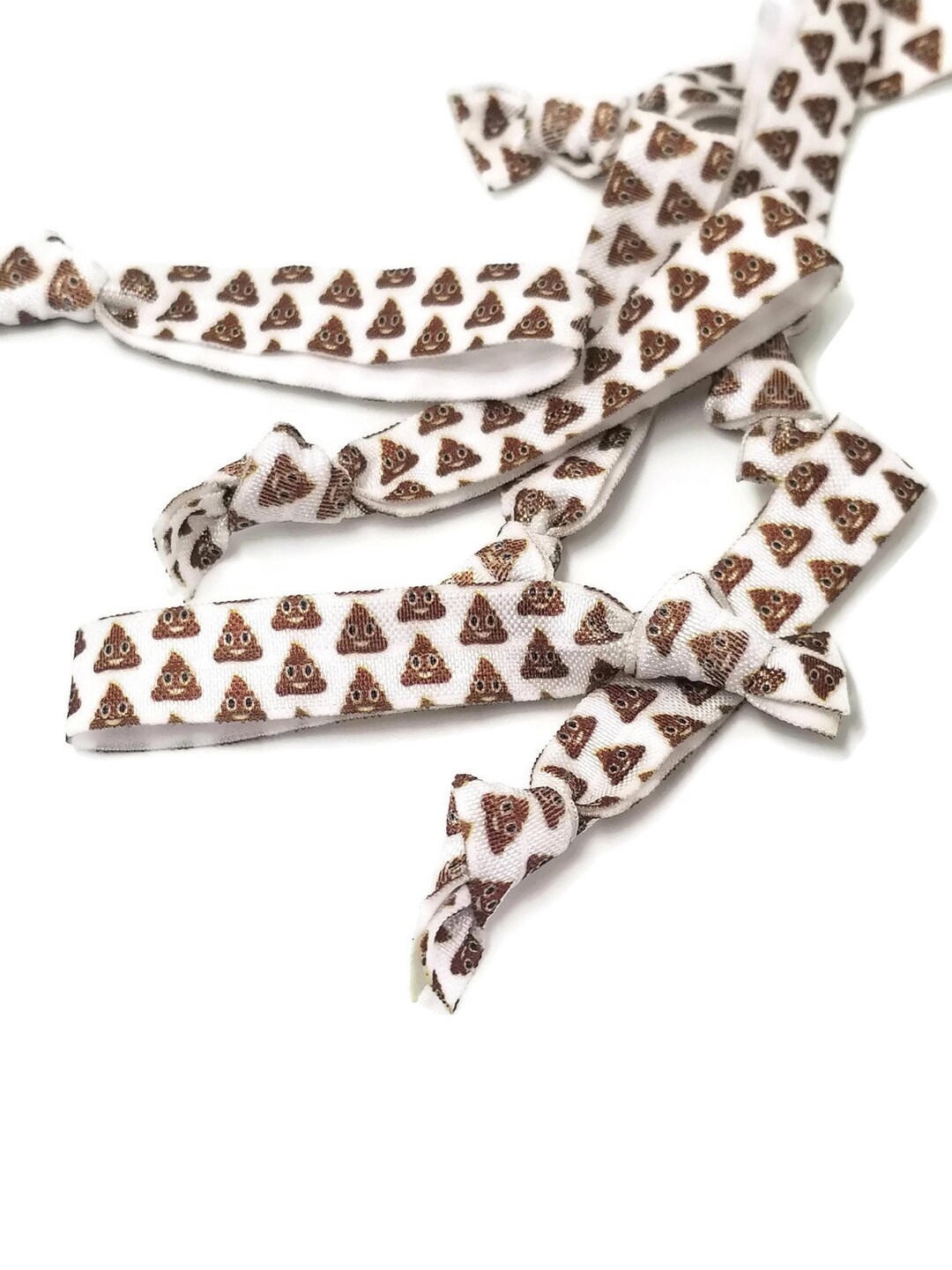 10 Poop Emoji Hairties /bracelets - Great for Valentines Cards / Gifts ...