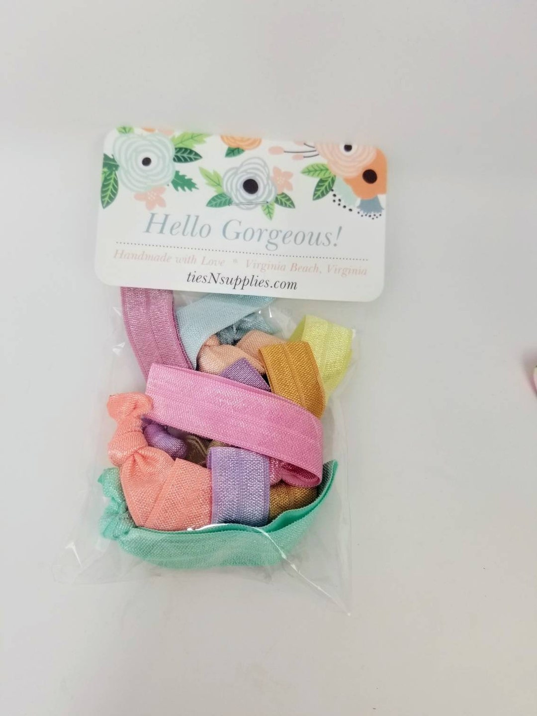 10 Pack Packaged Like in Picture- Pastel Ties -gift Set Hairties ...