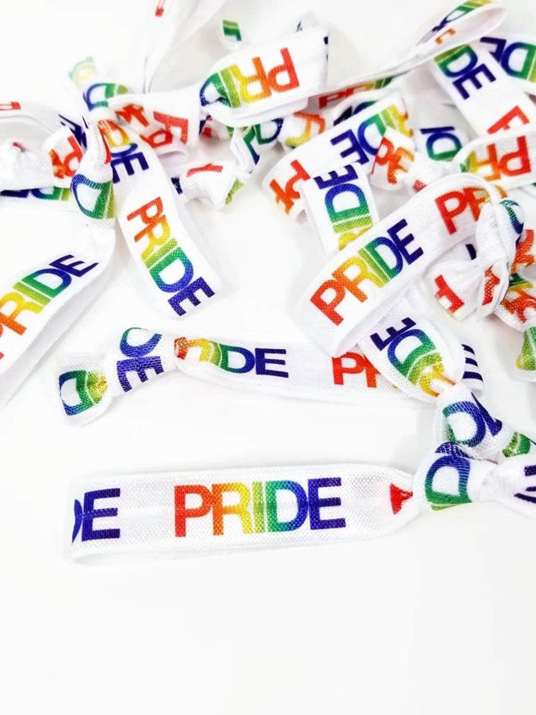 5 or 10 PRIDE PRIDE Hairties /bracelets - Great for Parade Handouts ...