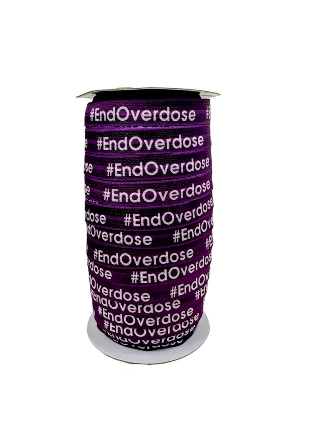 3+ Yards End Overdose Awareness - Fold Over Elastic - Stretchy- Great ...