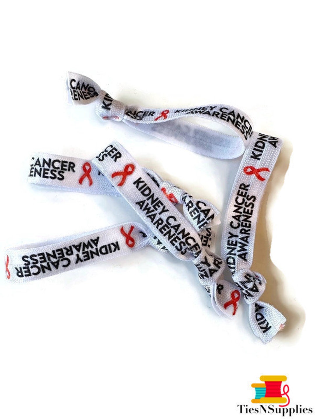 5 or 10 Ties, Bracelets, Wrist, Kidney Cancer Awareness Great for ...
