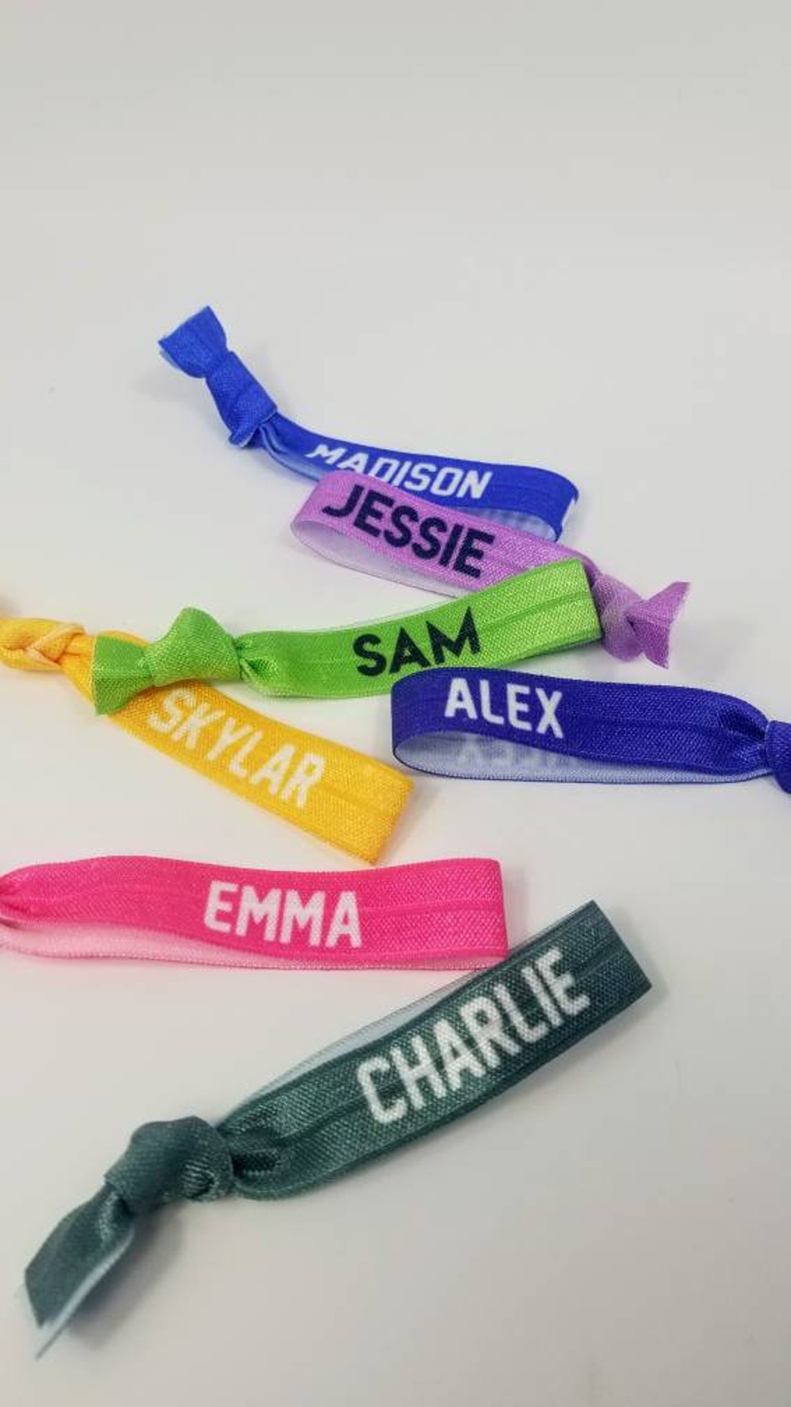 Custom Hair Ties- Single Ties- 5/8